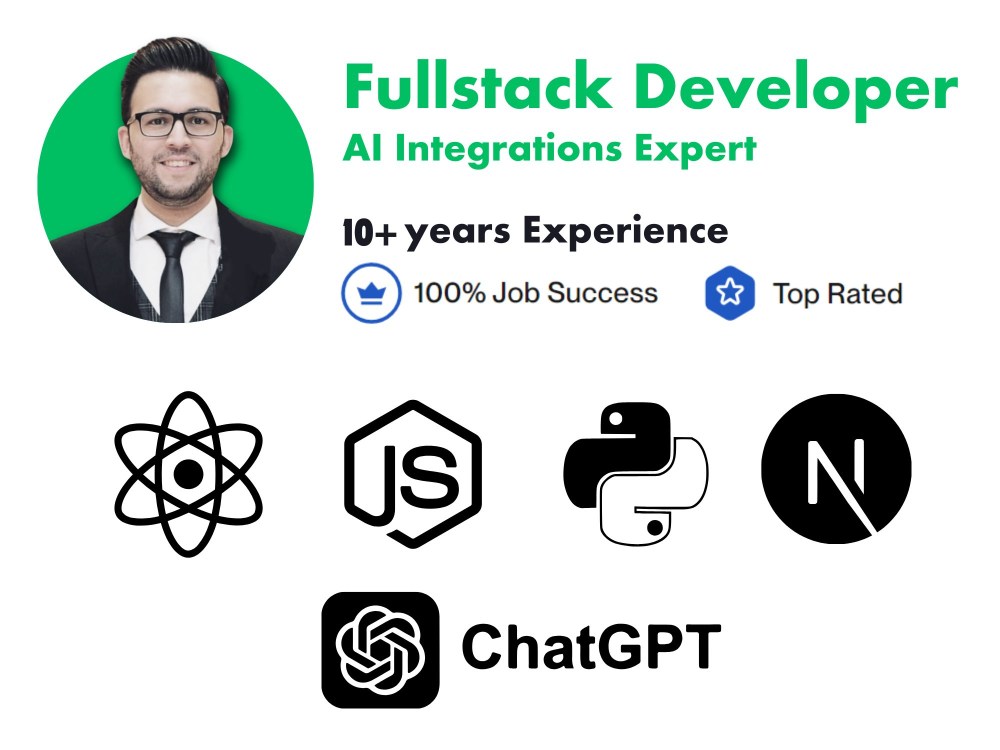 Fullstack developer (React | NextJS | Node | Python) with AI expertise | Upwork