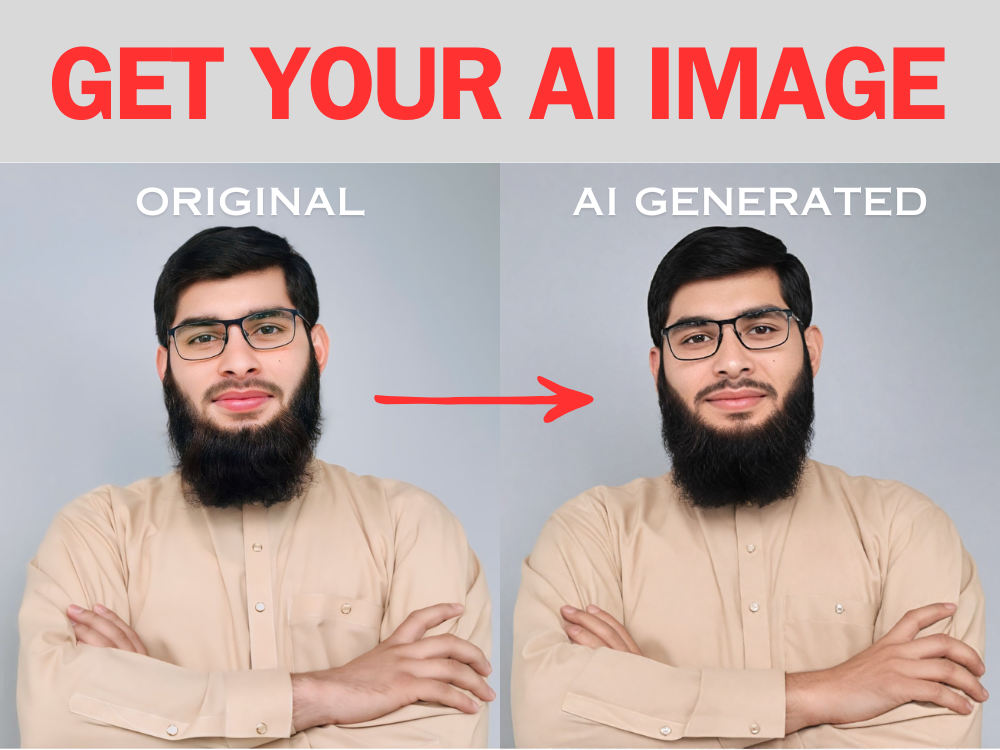 A Stunning Hyper-Realistic AI-Generated Image from Your Original Photo! | Upwork