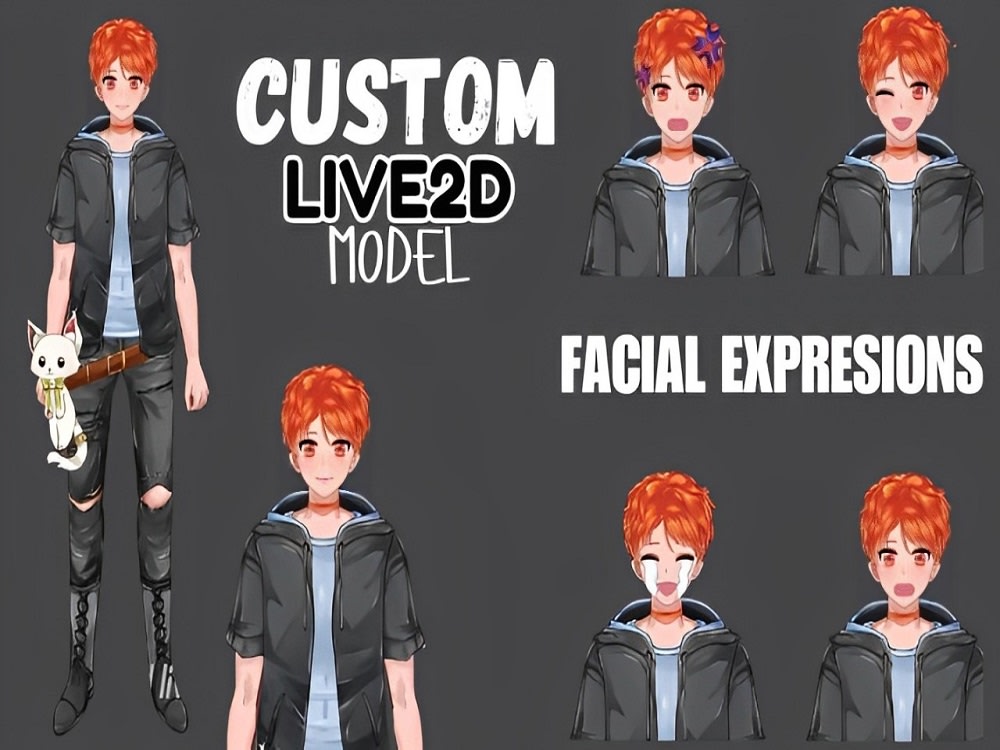 Live2d model live2d rigging vtuber model streaming avatar twitch avatar ...