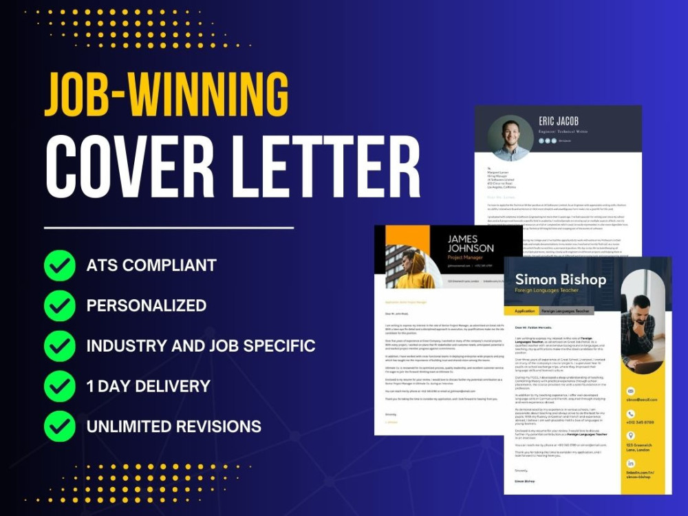 Customized and job-winning cover letters specific to your industry ...