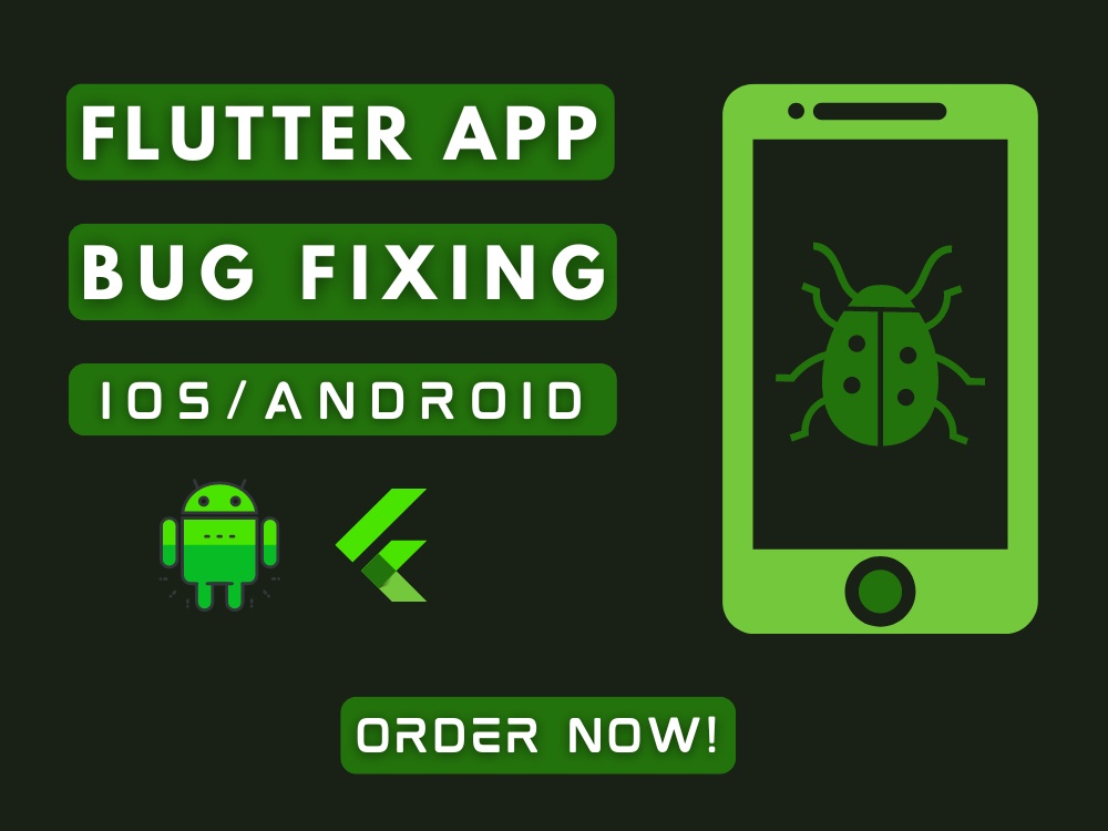 Bugs fixed in your Flutter app | IOS/ Android | Upwork