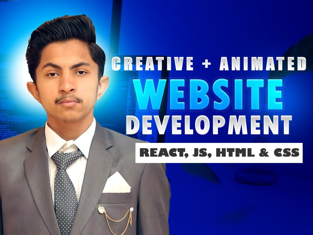 A Creative And Animated Website Made On React Js Html And Css Bootstrap Upwork