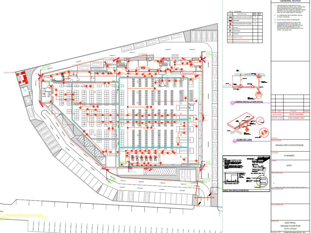 Cctv, lan, fire alarm, all elv system drawings in cad | Upwork