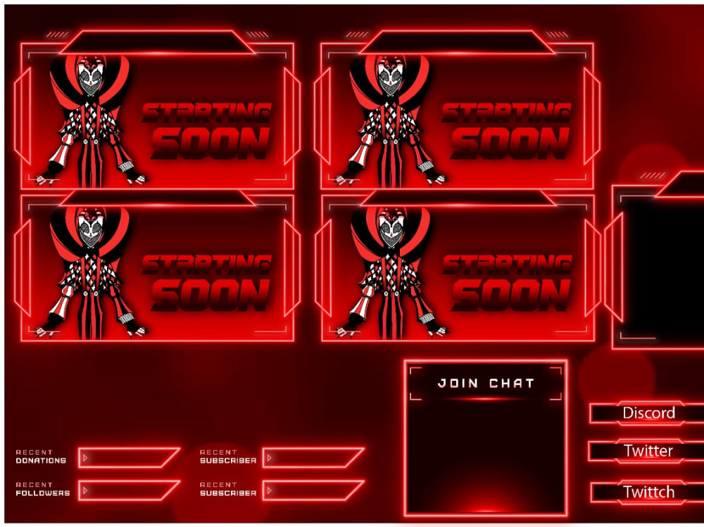 Custom overlay for your twitch channel | Upwork