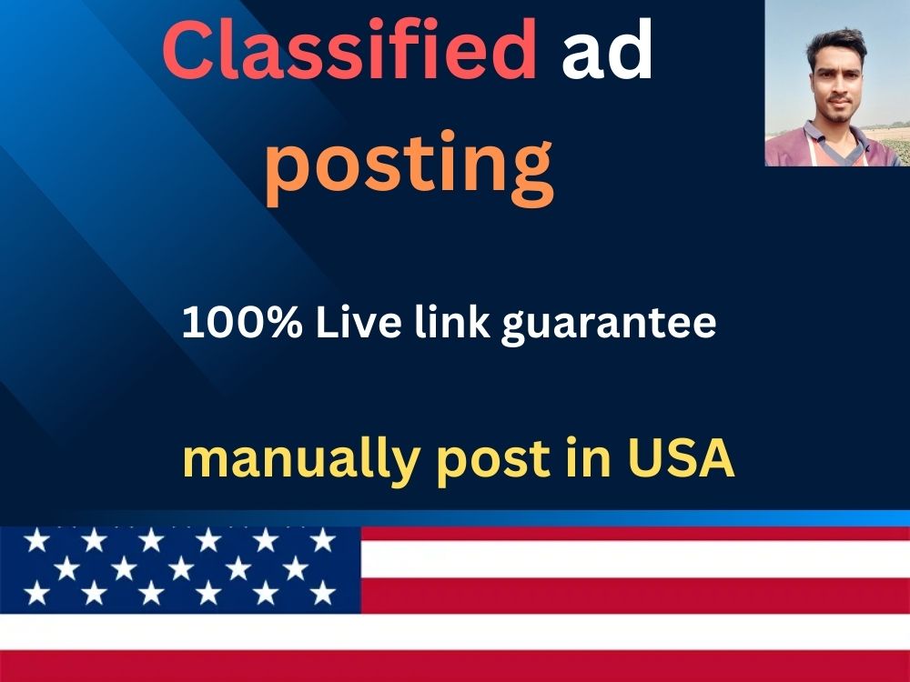 Classified ad posting in various site of USA | Upwork