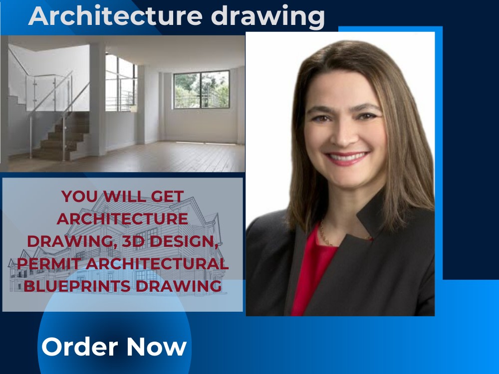 Architecture drawing, 3d design, permit architectural blueprints ...