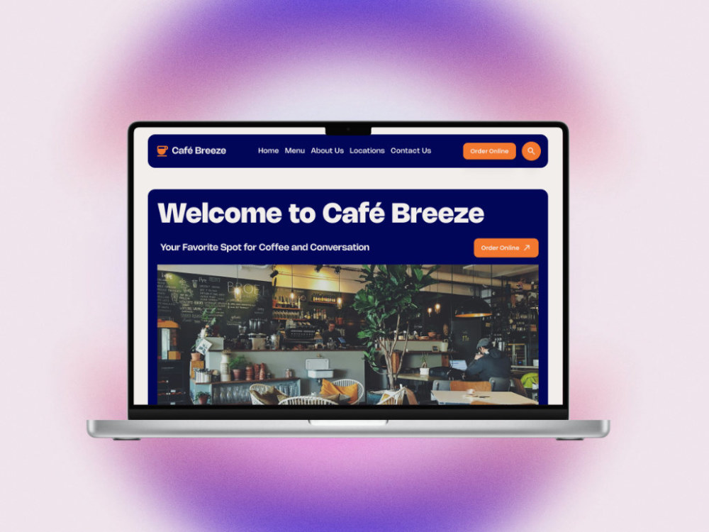 Responsive Coffee Shop & Restaurant Website Design via Figma | Upwork