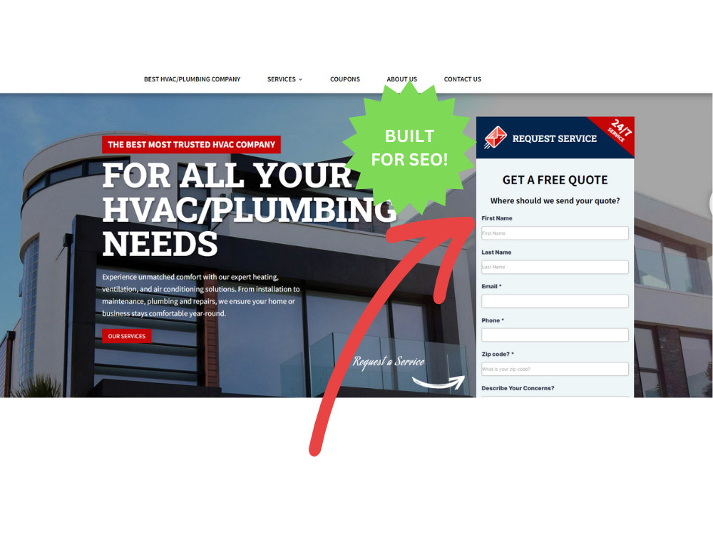 A Stunning Service website built for your service based Company! with ...