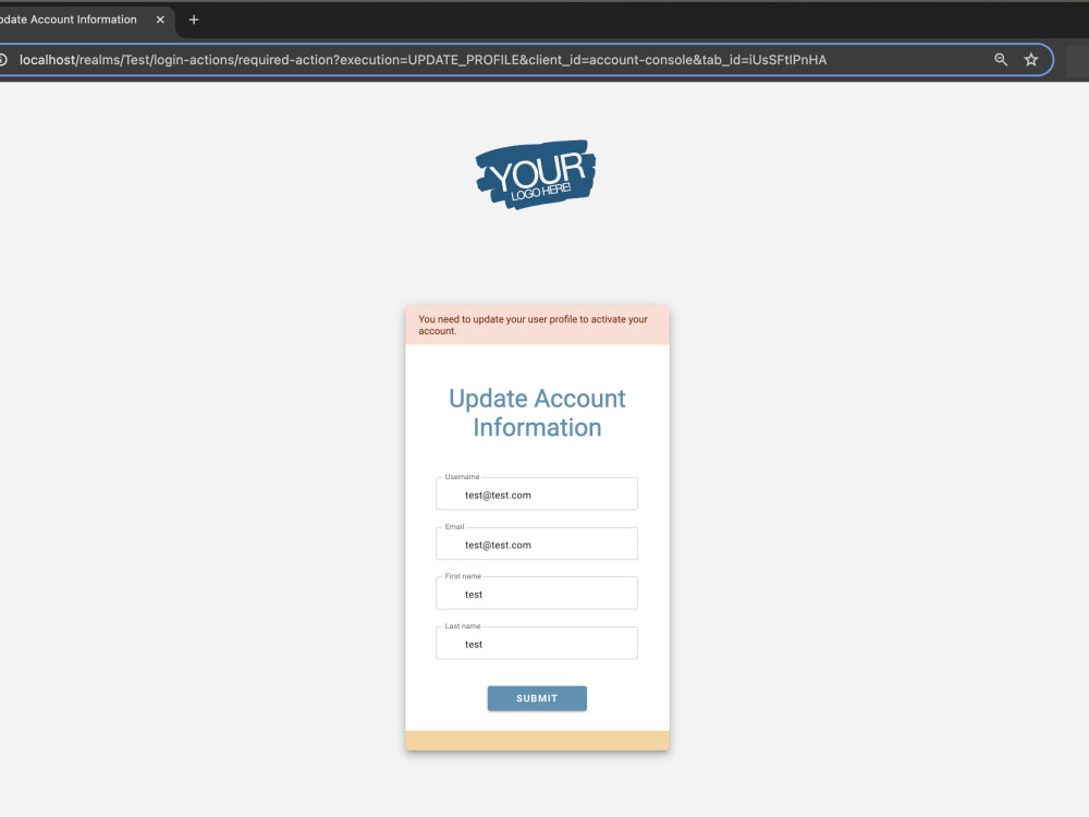 A customized Keycloak theme | Upwork