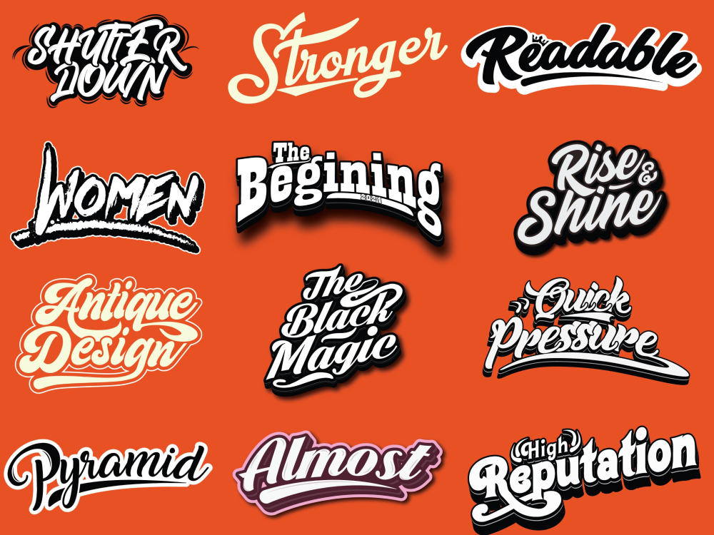 A typography band dj or custom logo for your business | Upwork