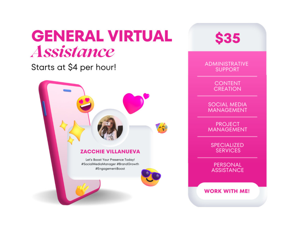 Personalized virtual assistance tailored to your specific needs. | Upwork