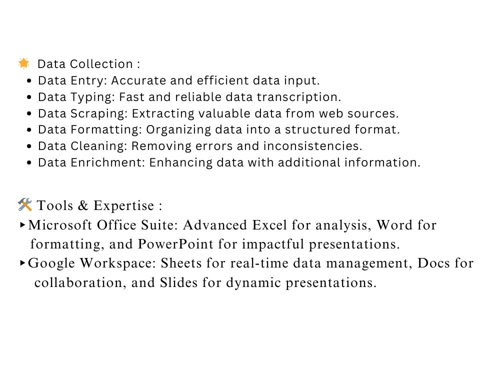 Professional Data Collection - Cleaning, Formating, Validation ...