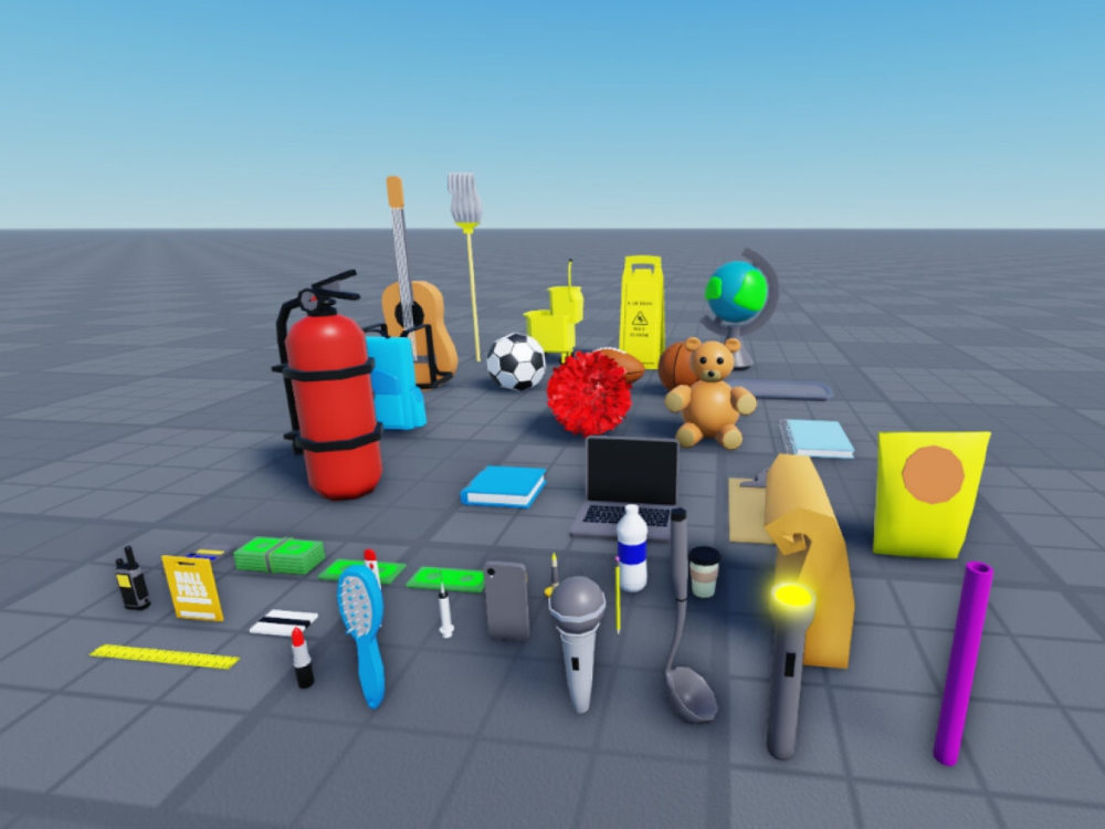 Custom roblox model, roblox map, roblox building in blender, roblox ...