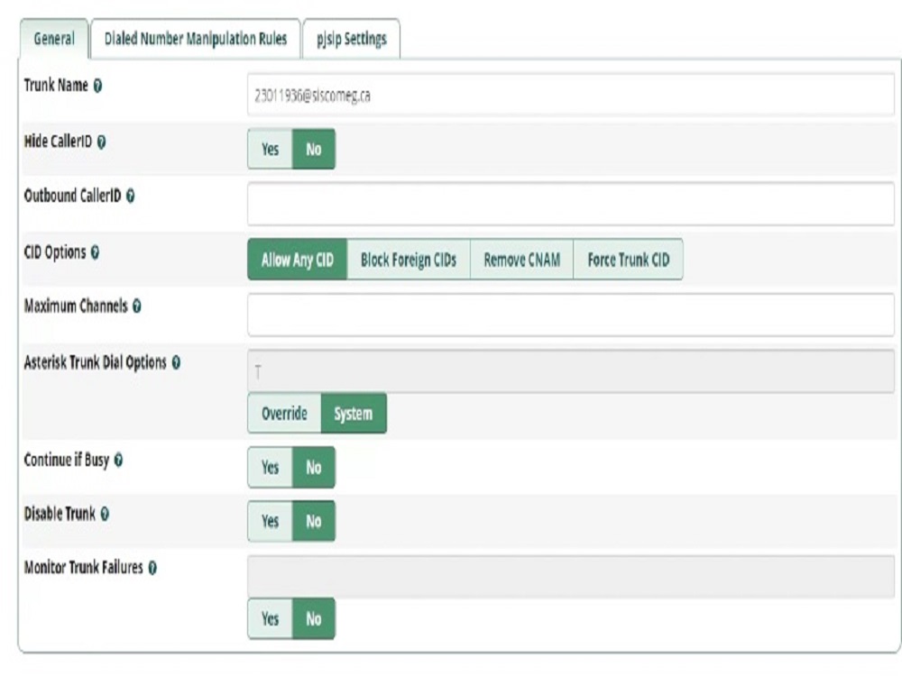 A install config freepbx and add sip trunk, otp , telegram Api | Upwork