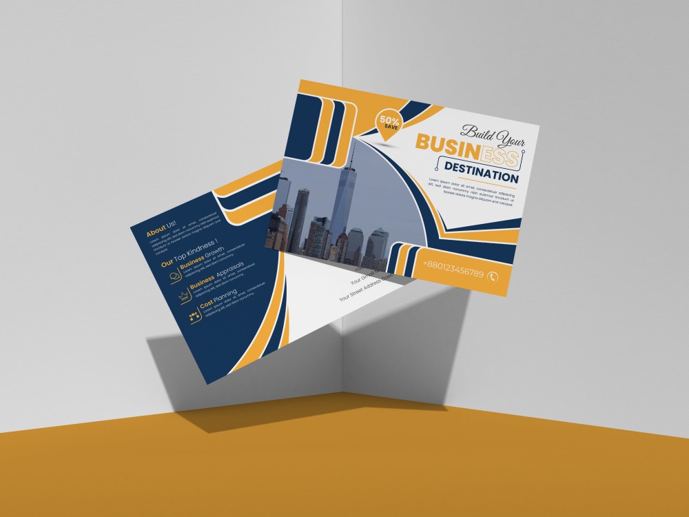 A professional EDDM postcard, direct mail, and a rack card design | Upwork