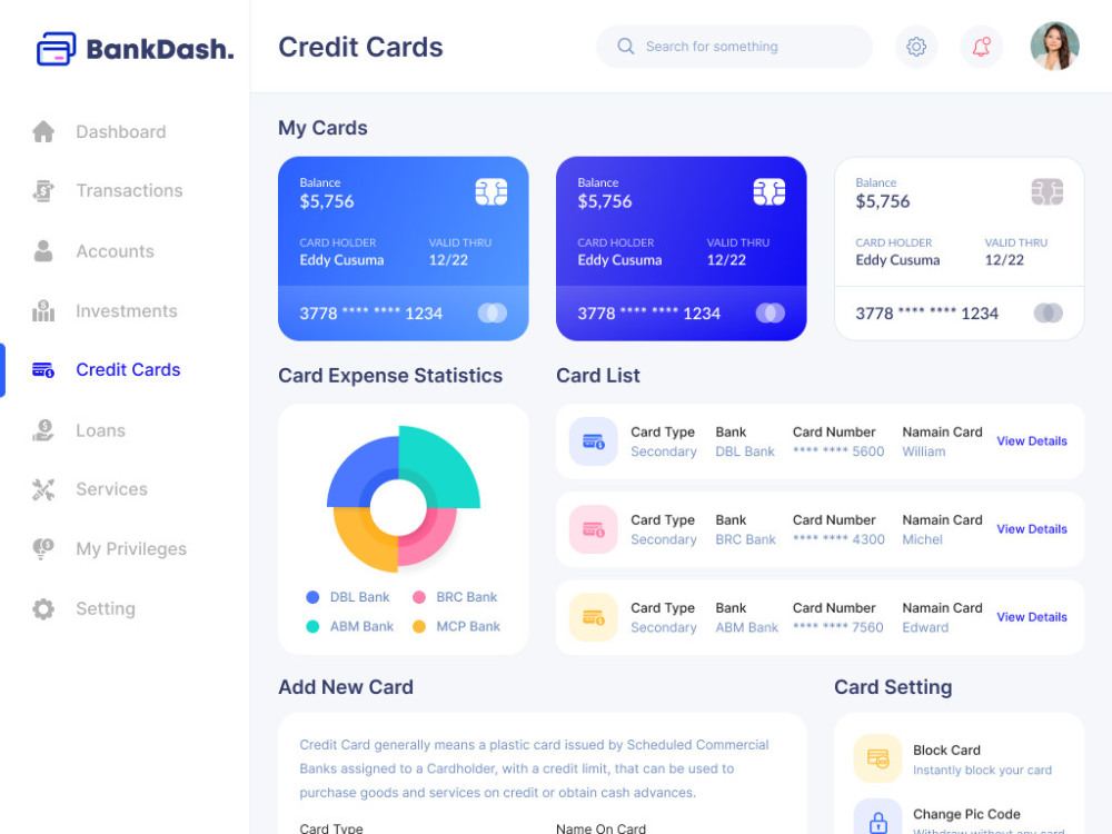 Bank Dashboard || Bank website Dashboard || Dashboard UI UX Designing ...