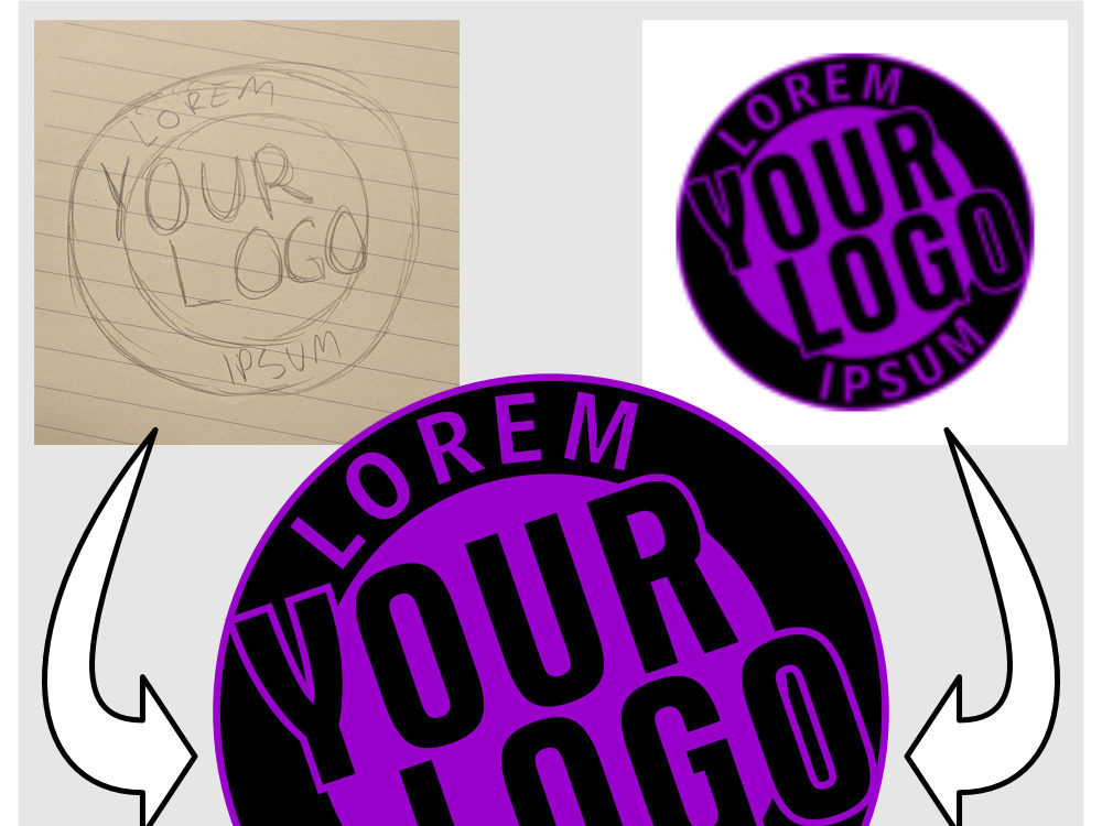 A redrawn vectorized version of your design | Upwork