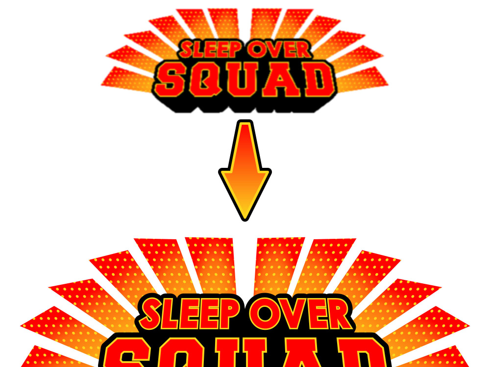 A redrawn vectorized version of your design | Upwork