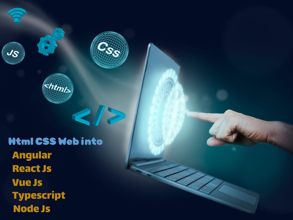 Html Web Template Into Angularvuejsreactjs With Api Integrations Upwork