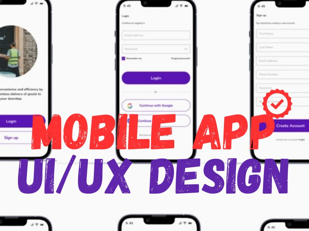 A custom Mobile App UI Design concept | Upwork