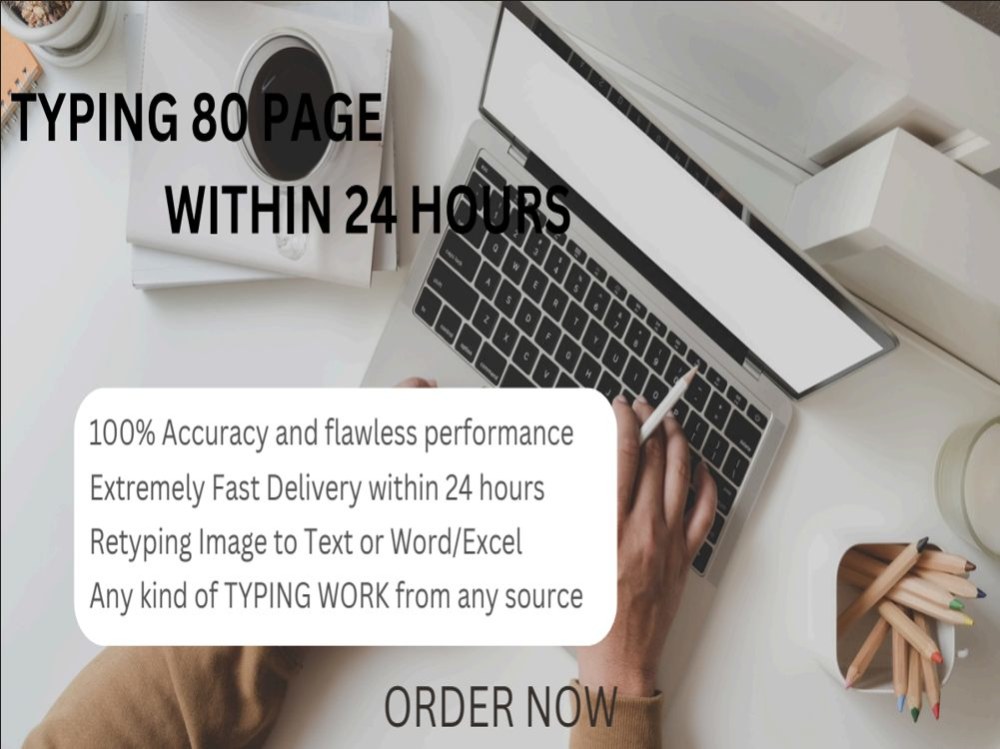 Retype any document handwritten text photos into microsoft word or ...