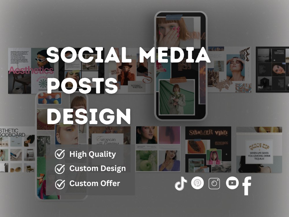 Custom-designed social media posts tailored to your brand's audience ...