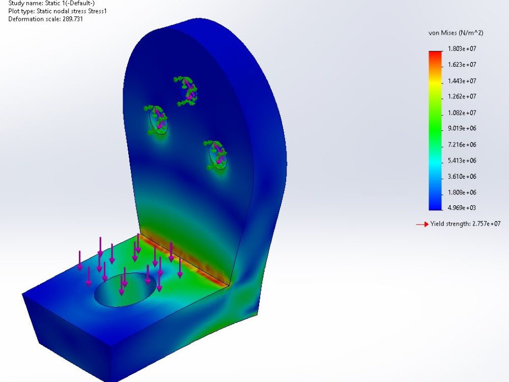A SolidWorks FEA Analysis Report | Upwork