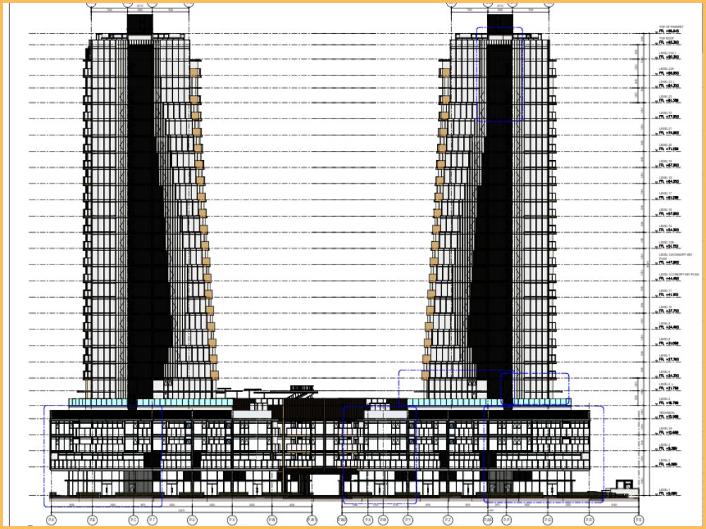 Modeling and rendering high rise building in revit from cad files | Upwork