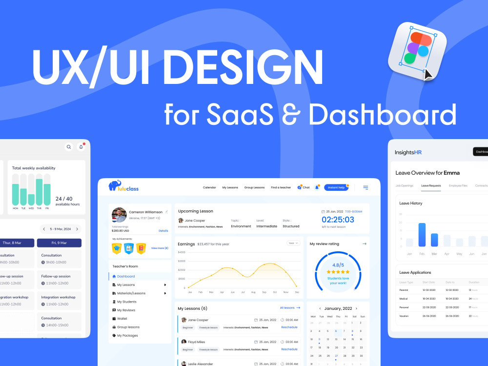A professional UX/UI design for SaaS platform, Dashboard, Web app in ...