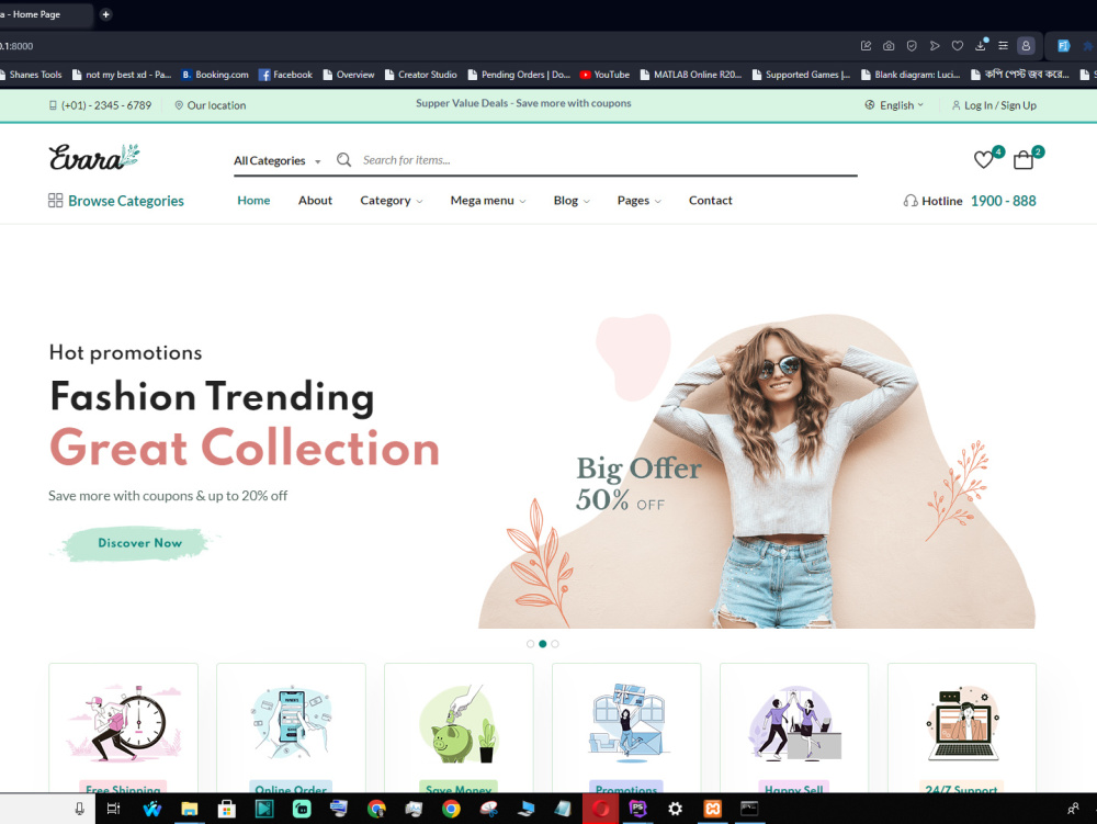 Ecommerce website based on the laravel framework | Upwork