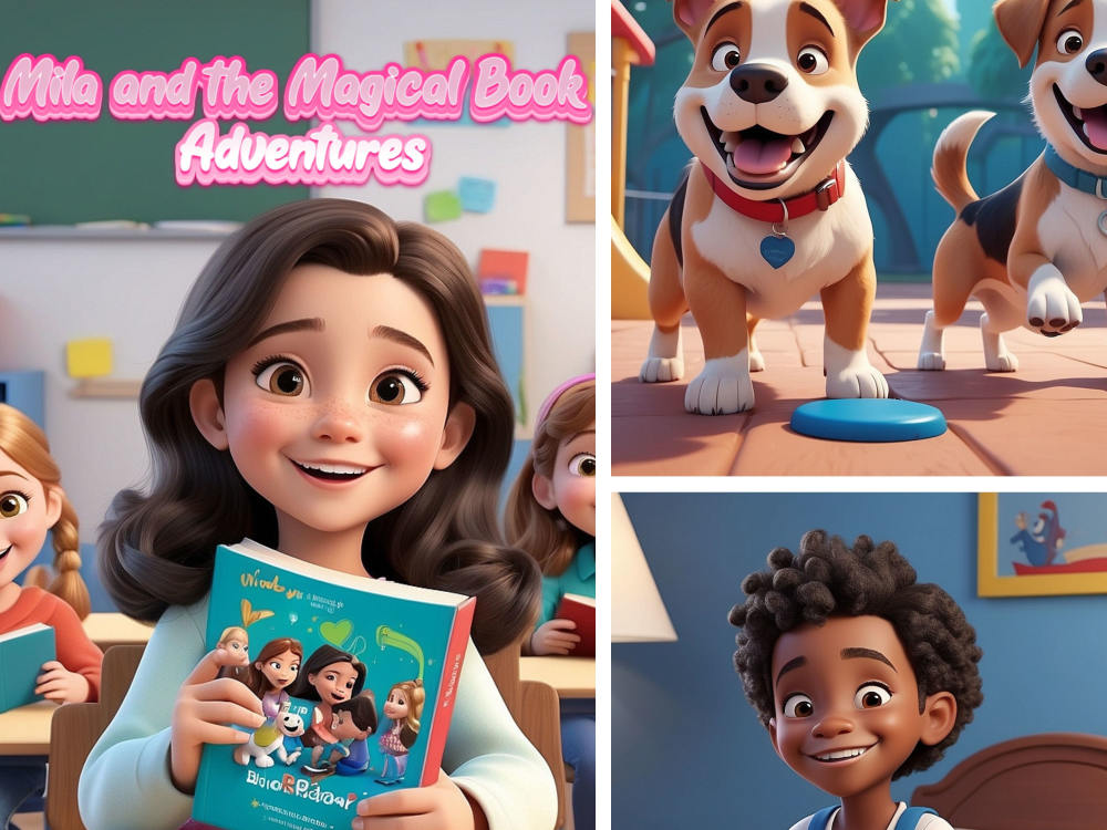 3D children story book illustration, kids illustration kids story kids ...