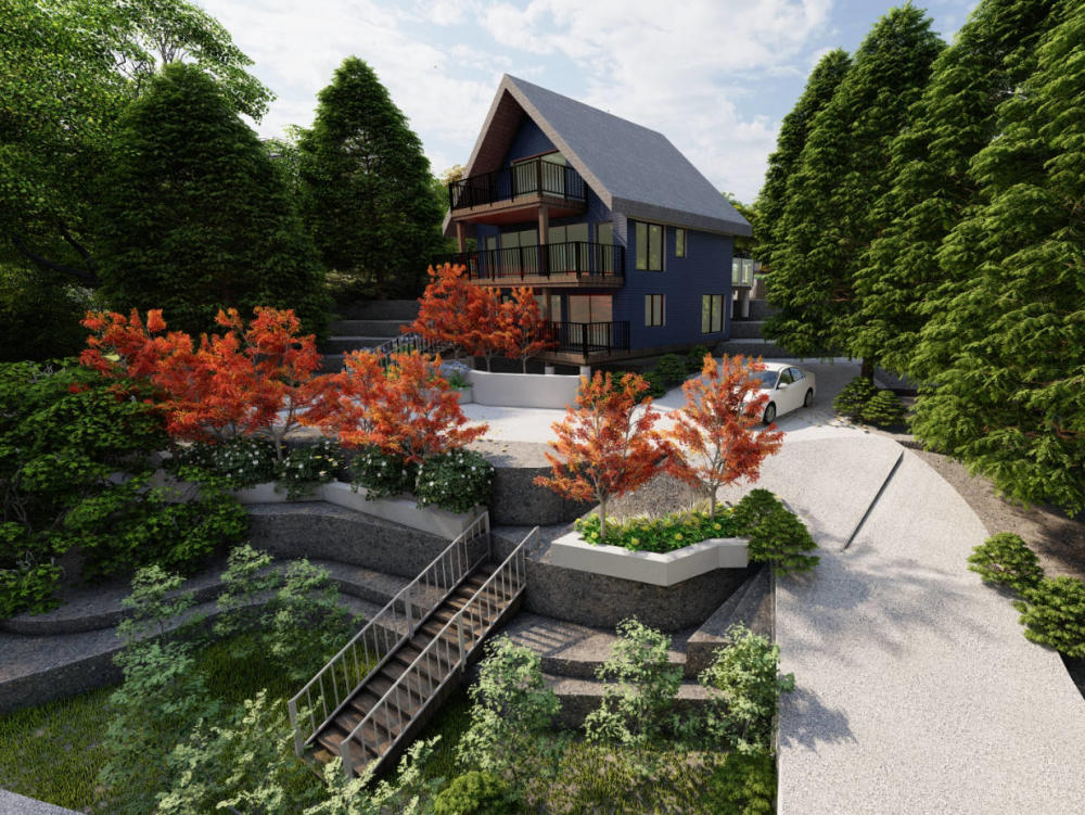 A creative 3d landscape design for your yard and garden professionally ...