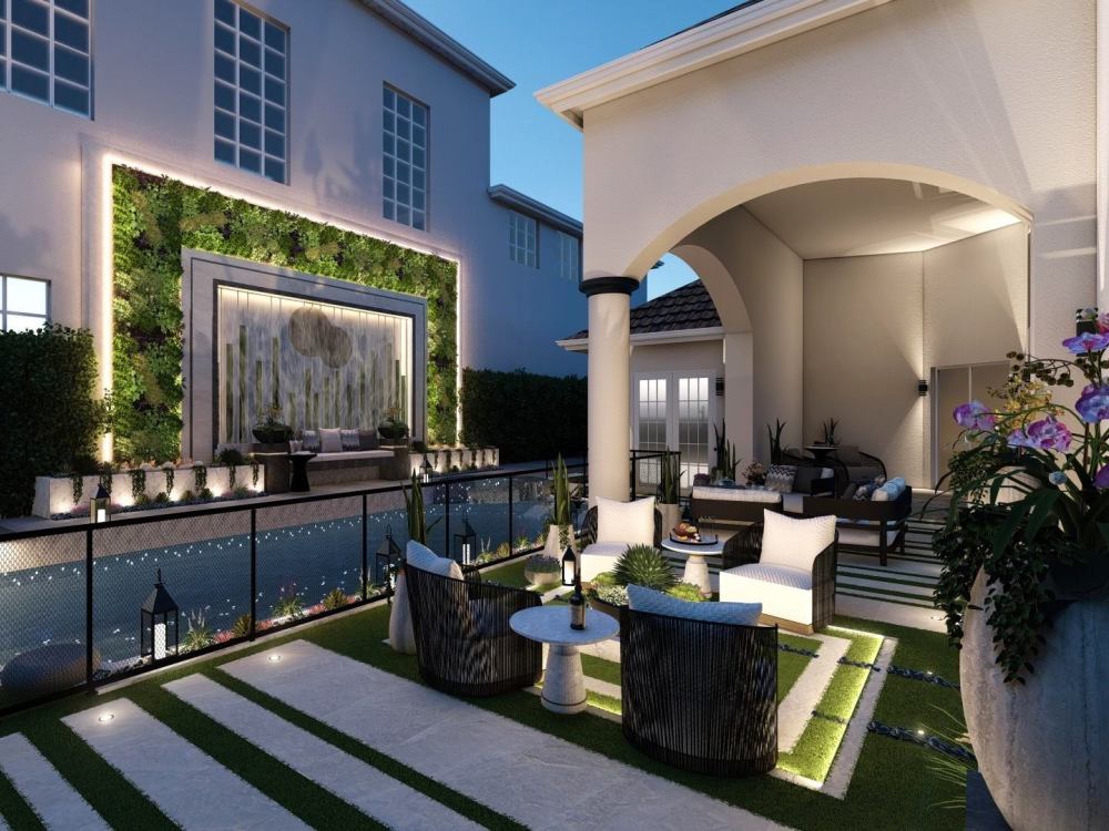 A creative 3d landscape design for your yard and garden professionally ...