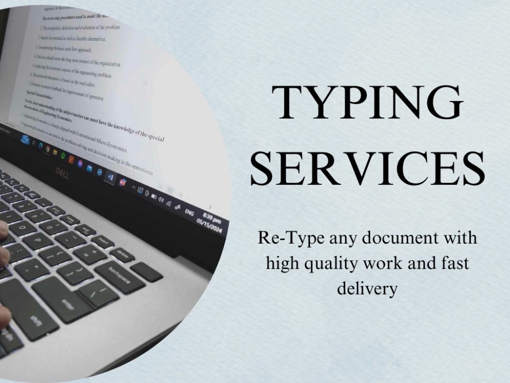 A proofreading and editing with re-typing to any kind of documents | Upwork