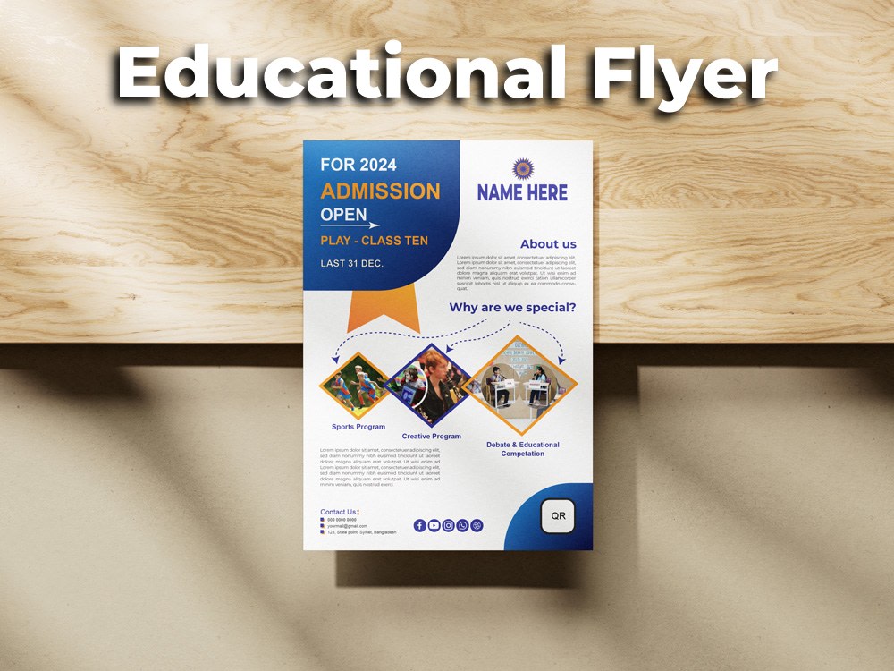 A professional flyer design for multiple perpose | Upwork