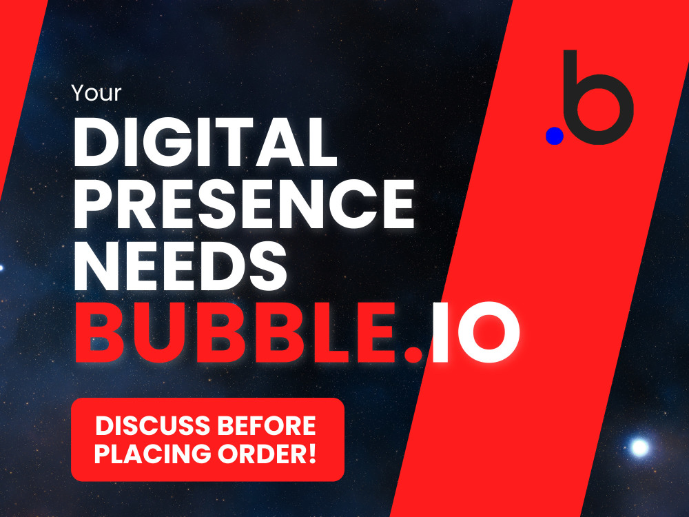 Bubble website | bubble.io MVP | bubble.io app | bubble designer | Upwork