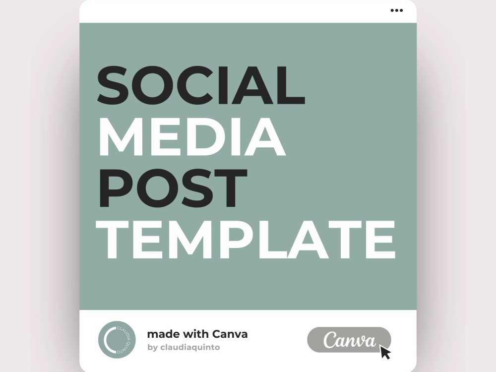Social Media Post Template Made with Canva | Upwork