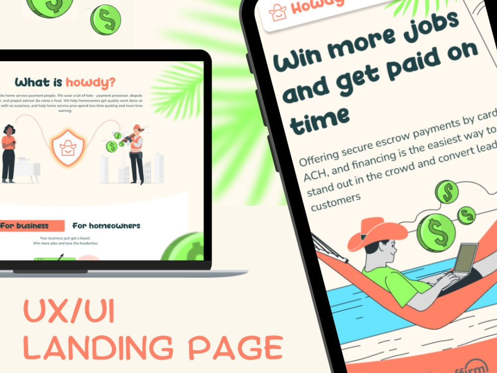 Inspiring UX/UI Landing page Design for website | Upwork