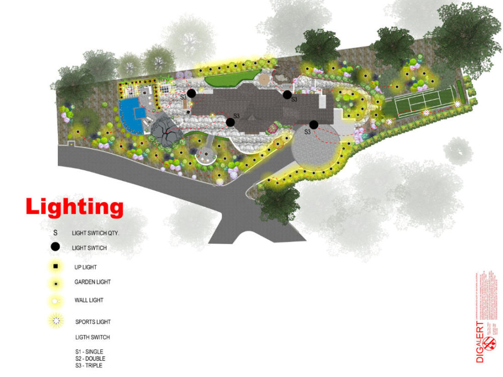 Professional landscape lighting plan for your outdoor space! | Upwork