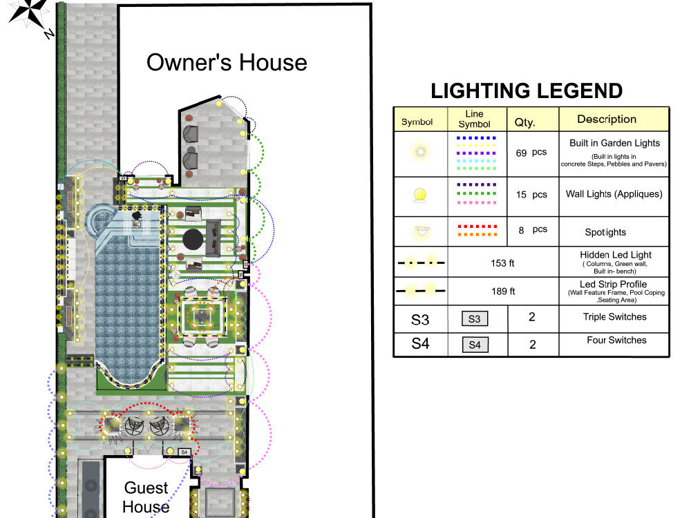 Professional landscape lighting plan for your outdoor space! | Upwork
