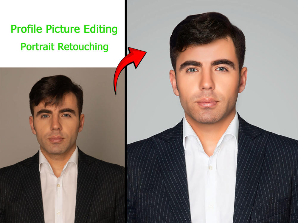 Professional Profile Photo Editing & Portrait Retouching Services | Upwork