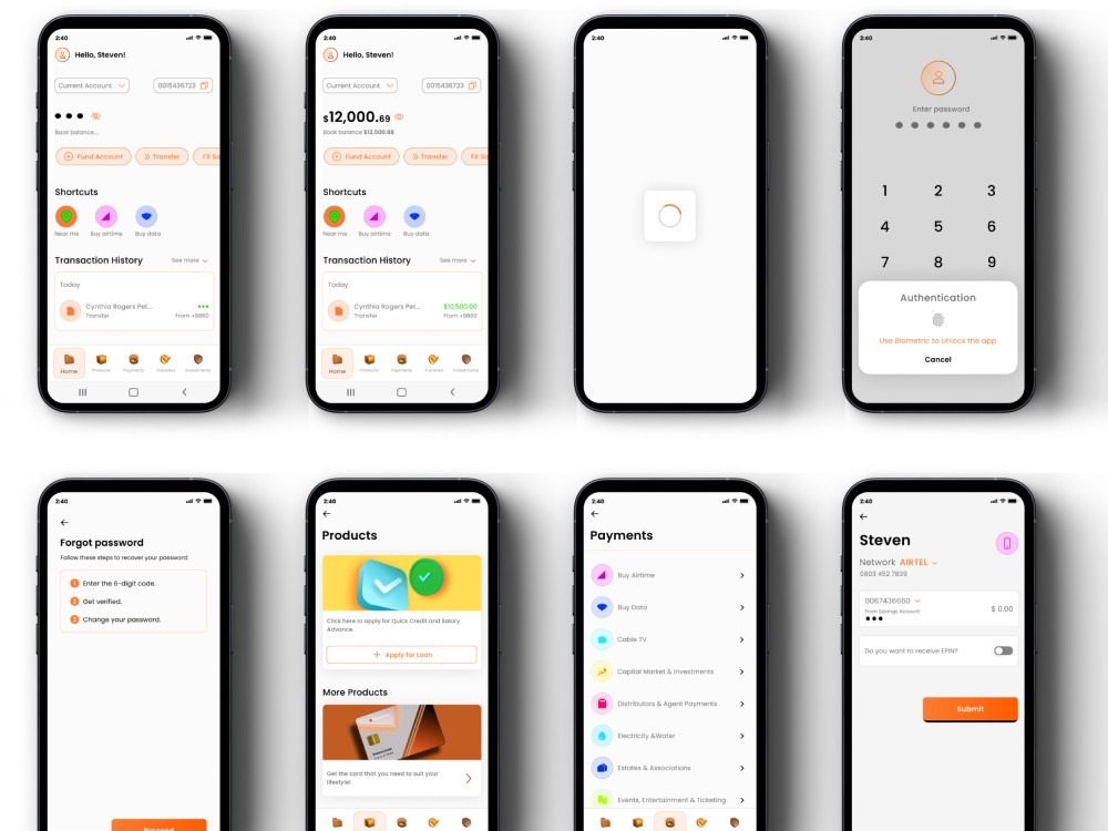 Fully responsive mobile app design (120+ screens)with wireframes &prototype | Upwork