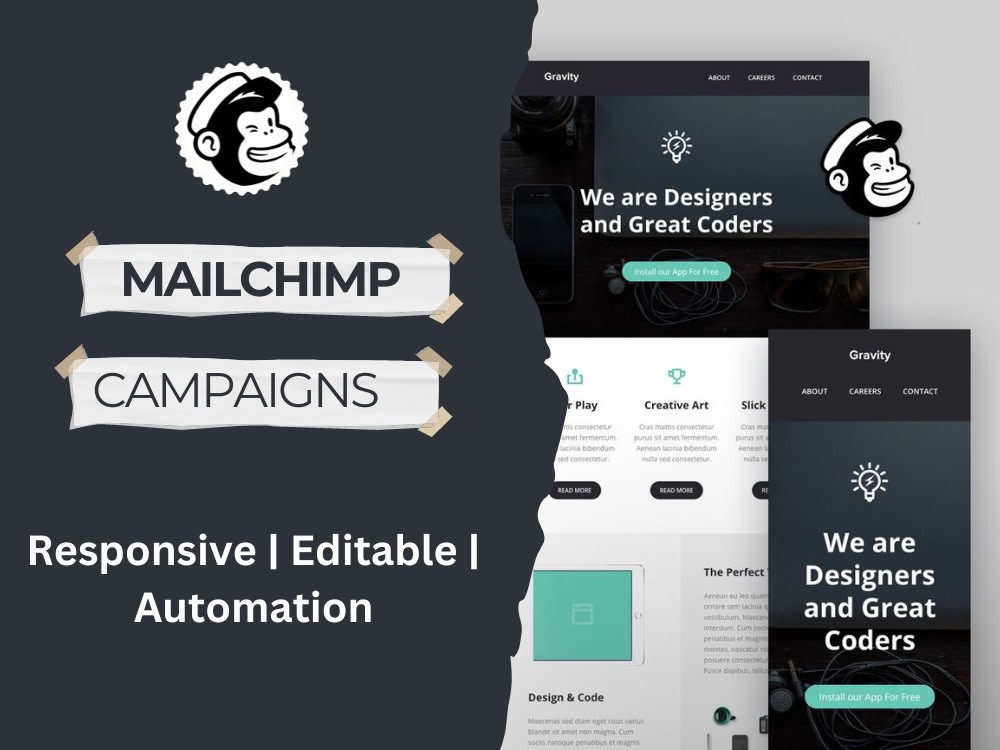 A Responsive & Editable Mailchimp Campaign | Templates | Newsletters ...