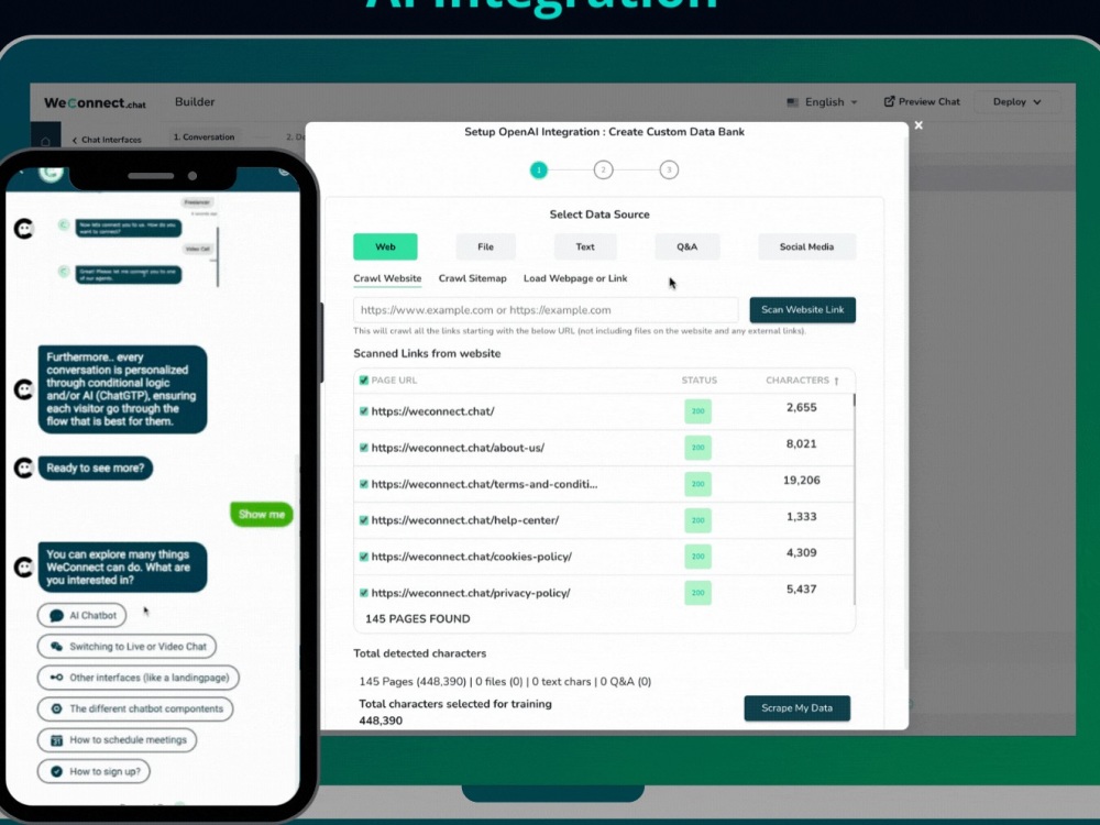 Your own custom chatbot based on openAI API | Upwork