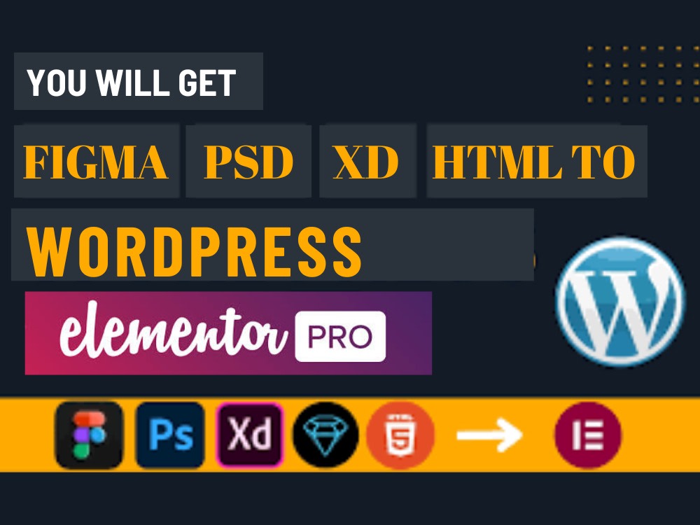 Pixel-perfect PSD / XD / Figma / AI / Sketch to WordPress design Conversion | Upwork