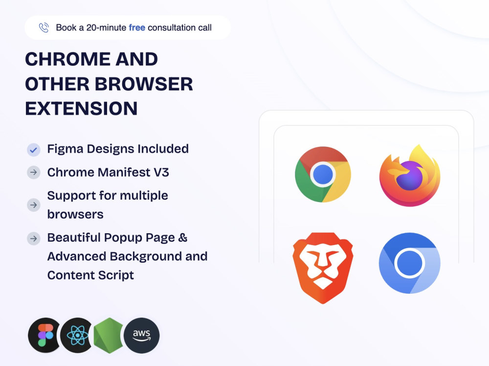 An advanced chrome or any other browser extension | Upwork