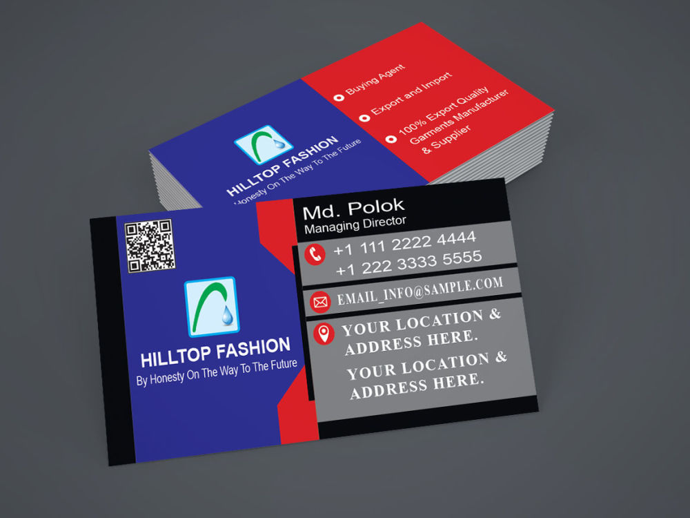 Creative, Stylish & Eye-Catching Business Card Design with a QR Code ...