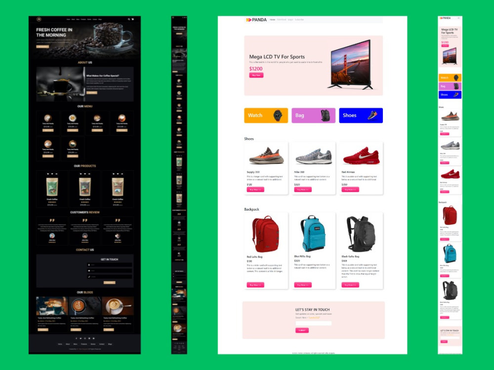 A responsive & dynamic landing page use Next.js, Material UI & Tailwind CSS | Upwork