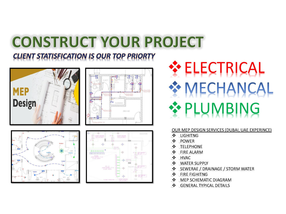 Electrical, Mechanical / HVAC, Plumbing, MEP Drawings Floor Plans Set ...