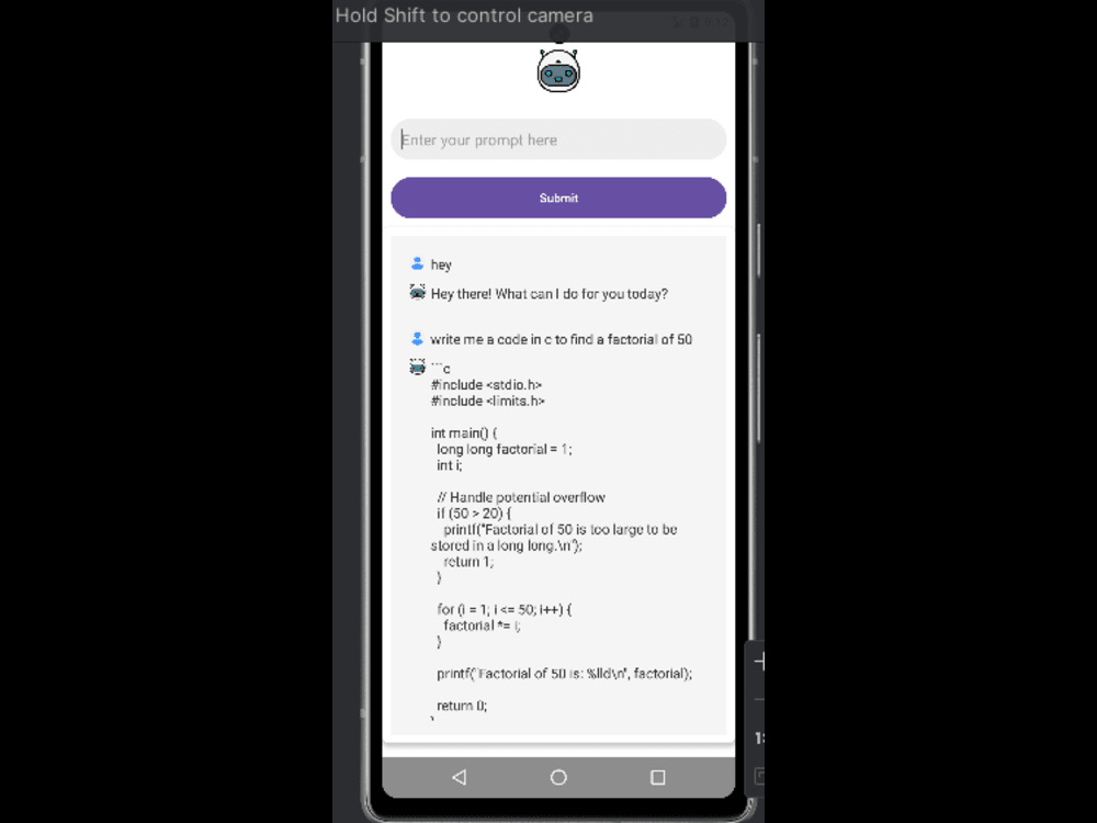 AI Chat Bot App | Upwork